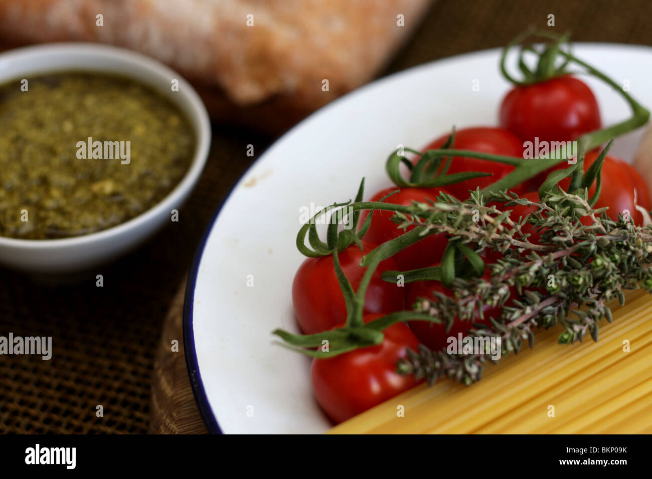 Traditional Authentic Italian Style Cooking Ingredients Of Dried ...