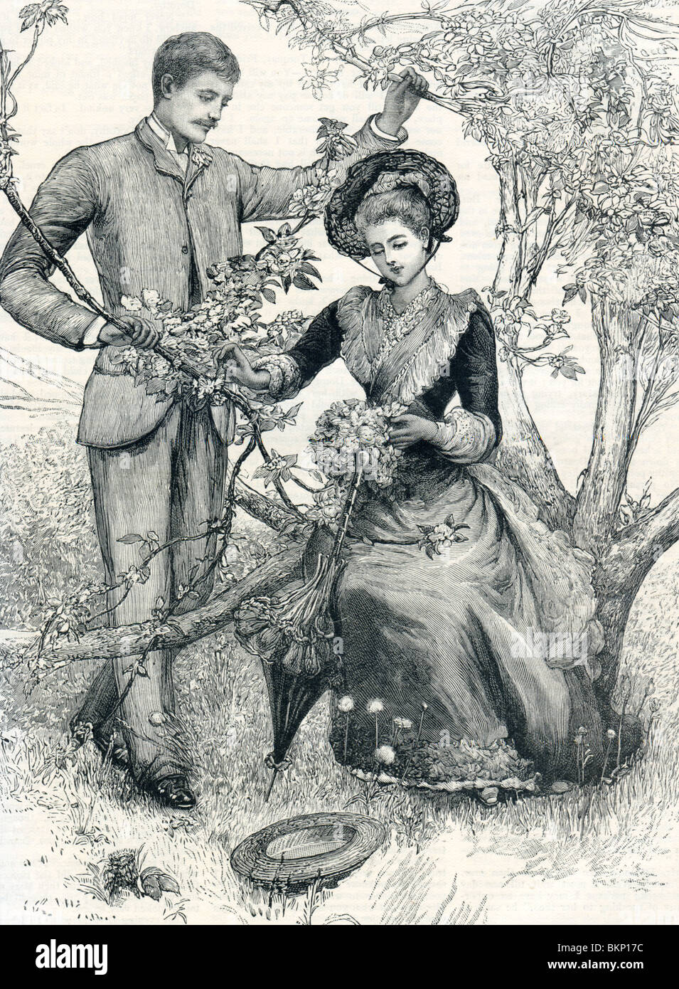 Victorian fruit pickers hi-res stock photography and images - Alamy