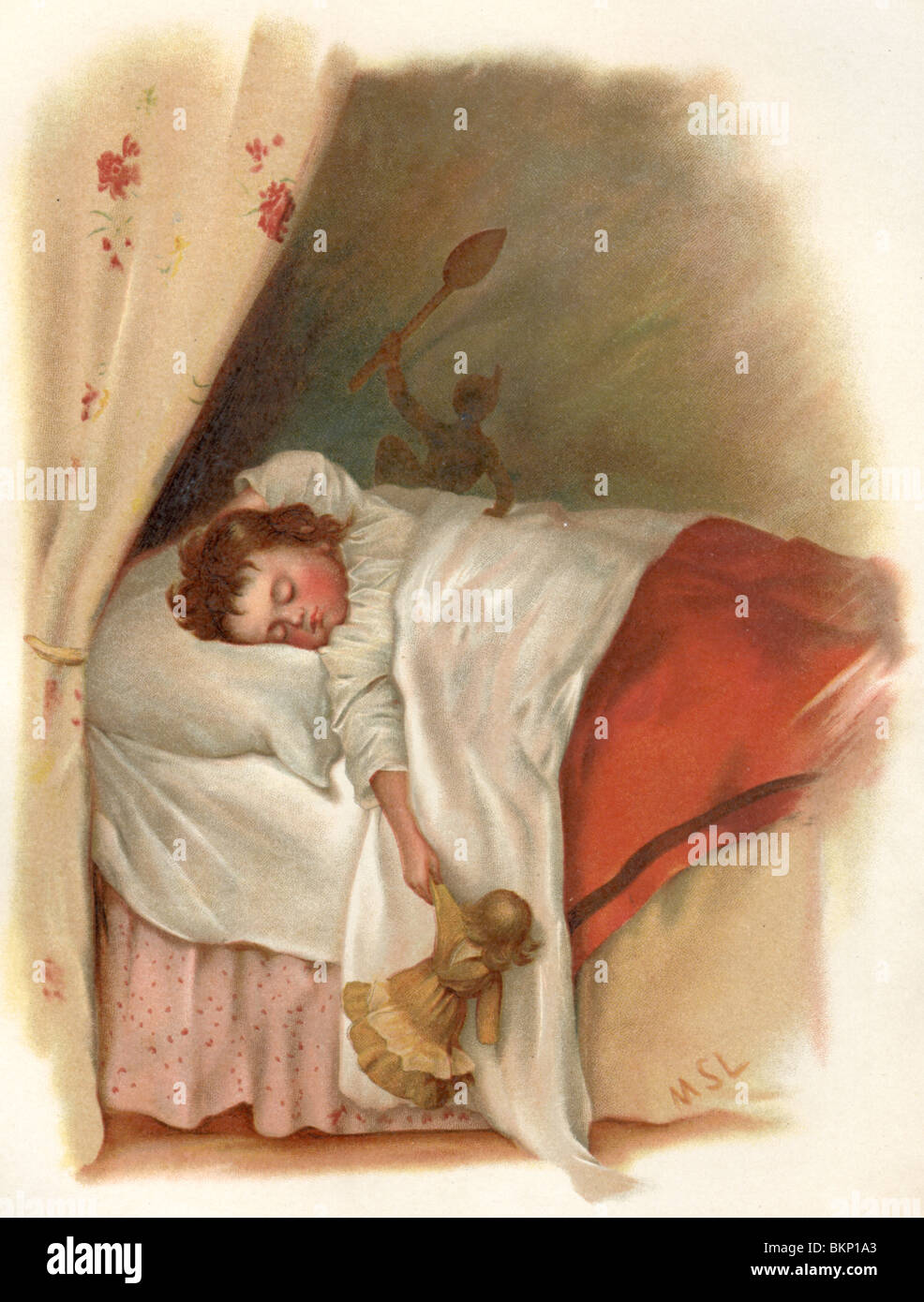 Children Sleeping Drawing