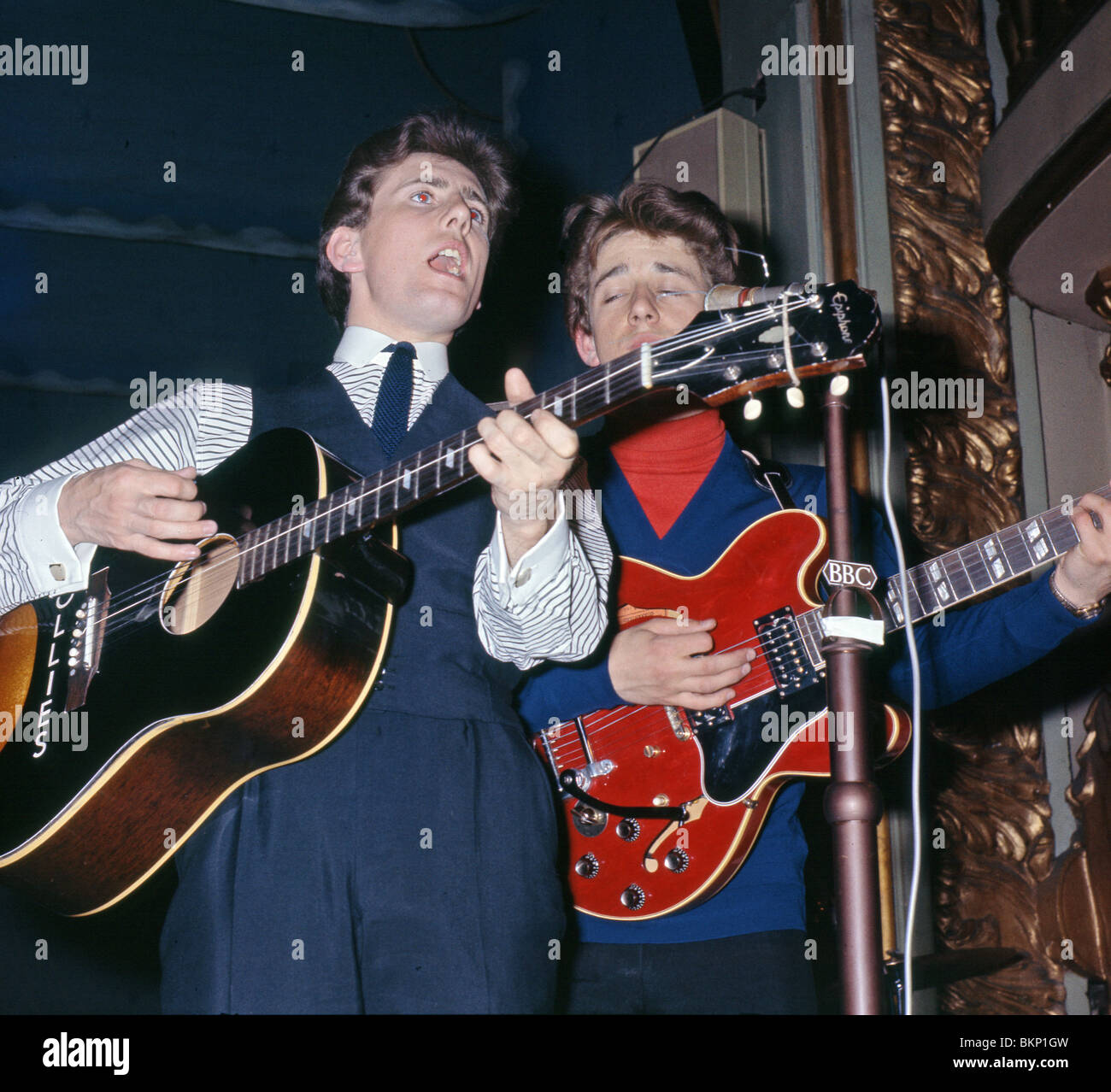 HOLLIES UK Group In February 1964 Recording For BBC s Saturday Club With Graham Nash At Left hollies-uk-group-in-february-1964-recording-for-bbc-s-saturday-club-with-graham-nash-at-left