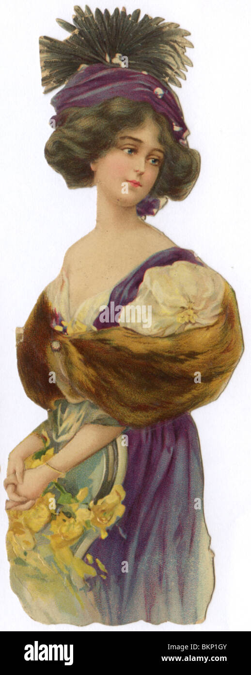 Lady in Decorative Costume Stock Photo - Alamy