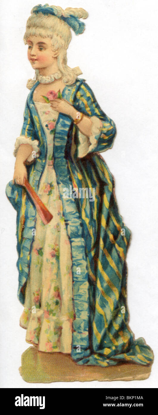 Lady in Decorative Costume Stock Photo - Alamy