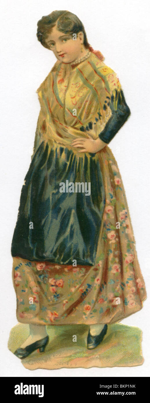 Lady in Decorative Costume Stock Photo - Alamy
