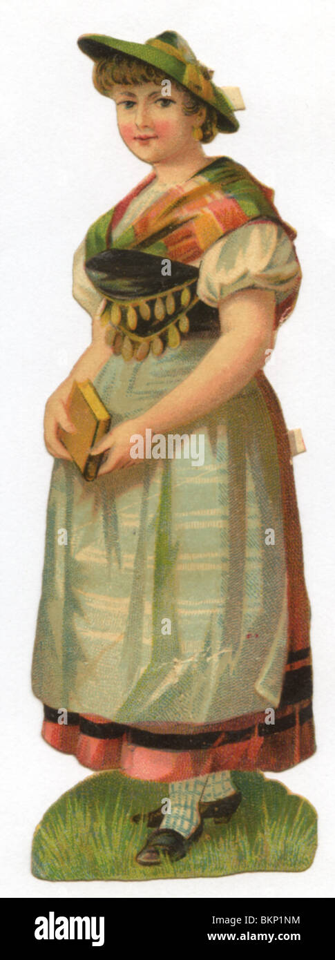 Lady in Decorative Costume Stock Photo - Alamy