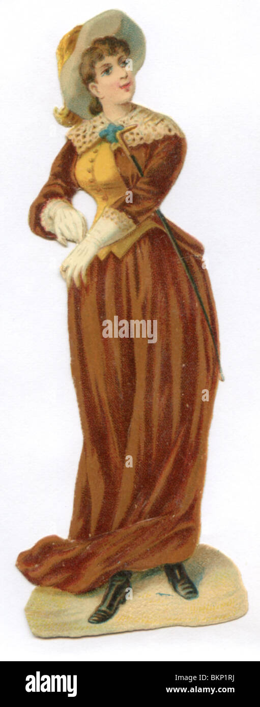 Lady in Decorative Costume Stock Photo - Alamy