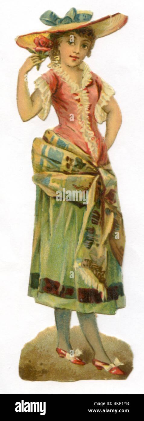 Lady in Decorative Costume Stock Photo - Alamy