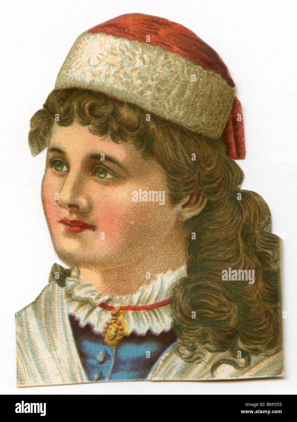 Woman in red hat portrait painting hi-res stock photography and images ...