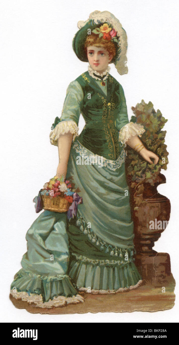 Lady in Decorative Costume Stock Photo - Alamy