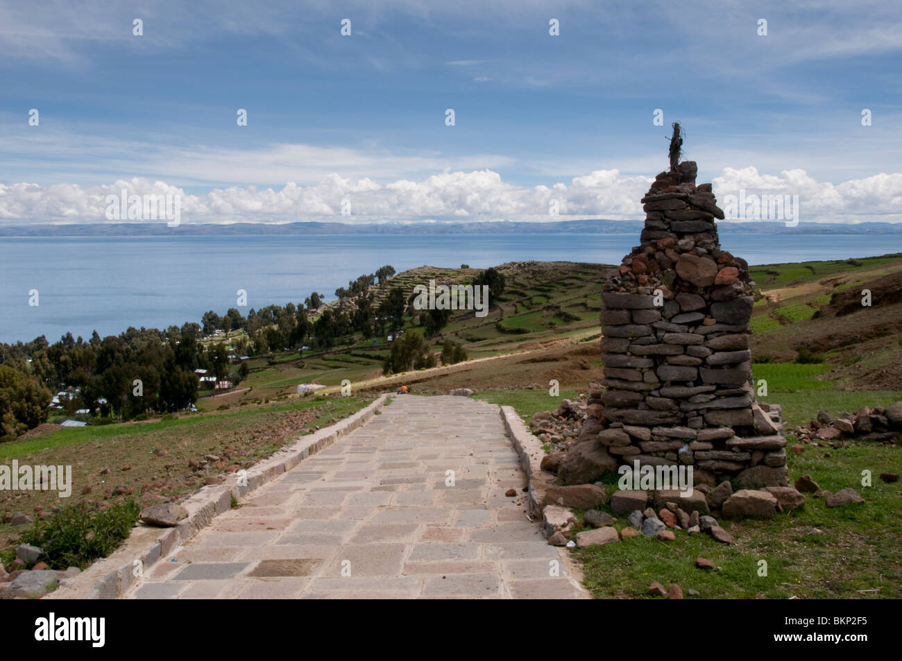 Amantani Island (Isla Amantani), Lake Titicaca, Peru Stock Photo - Alamy