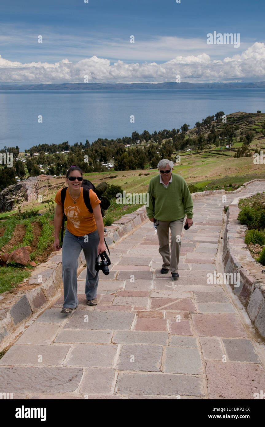 Amantani Island (Isla Amantani), Lake Titicaca, Peru Stock Photo - Alamy