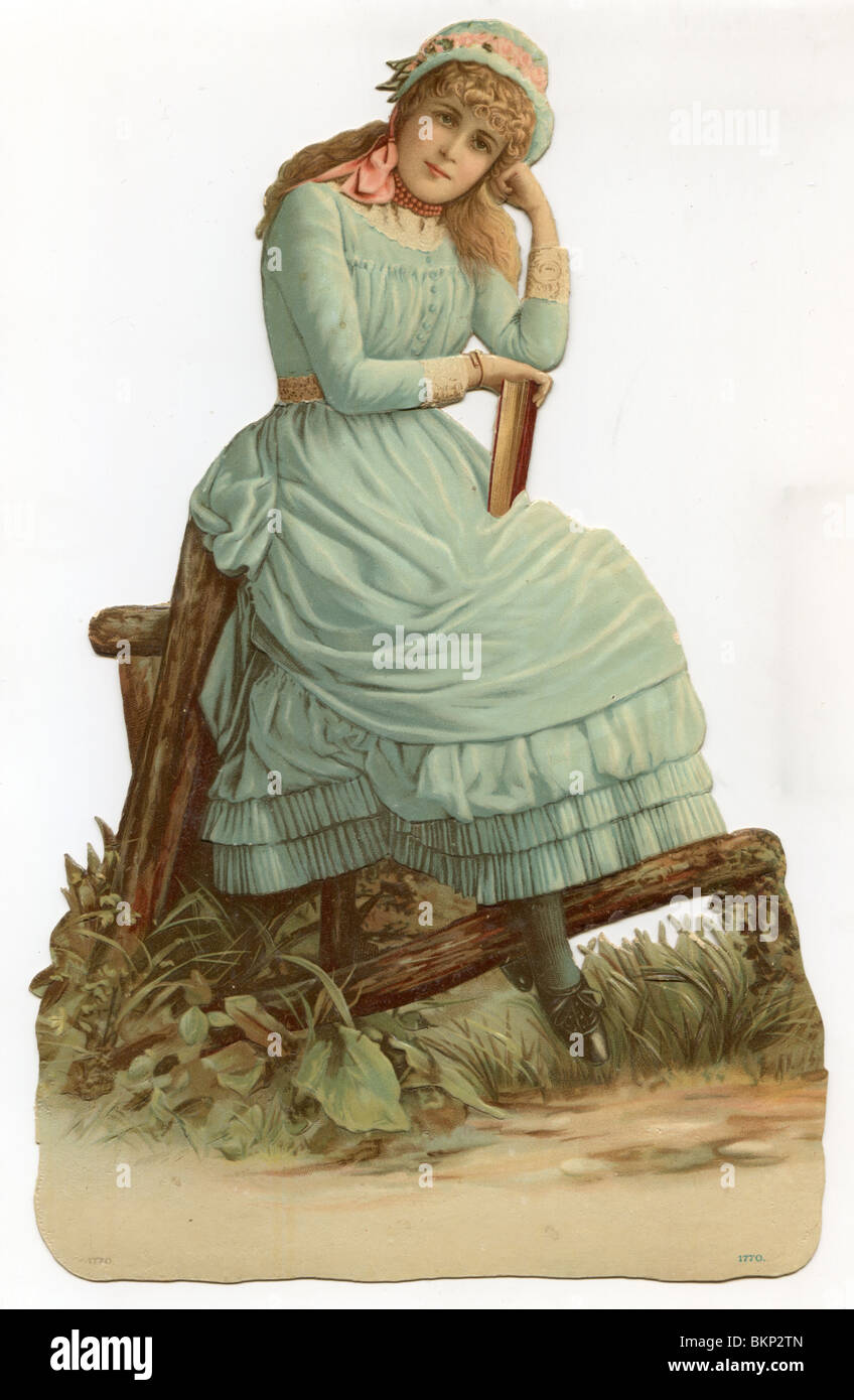 Young Lady Resting in the Countryside Stock Photo - Alamy