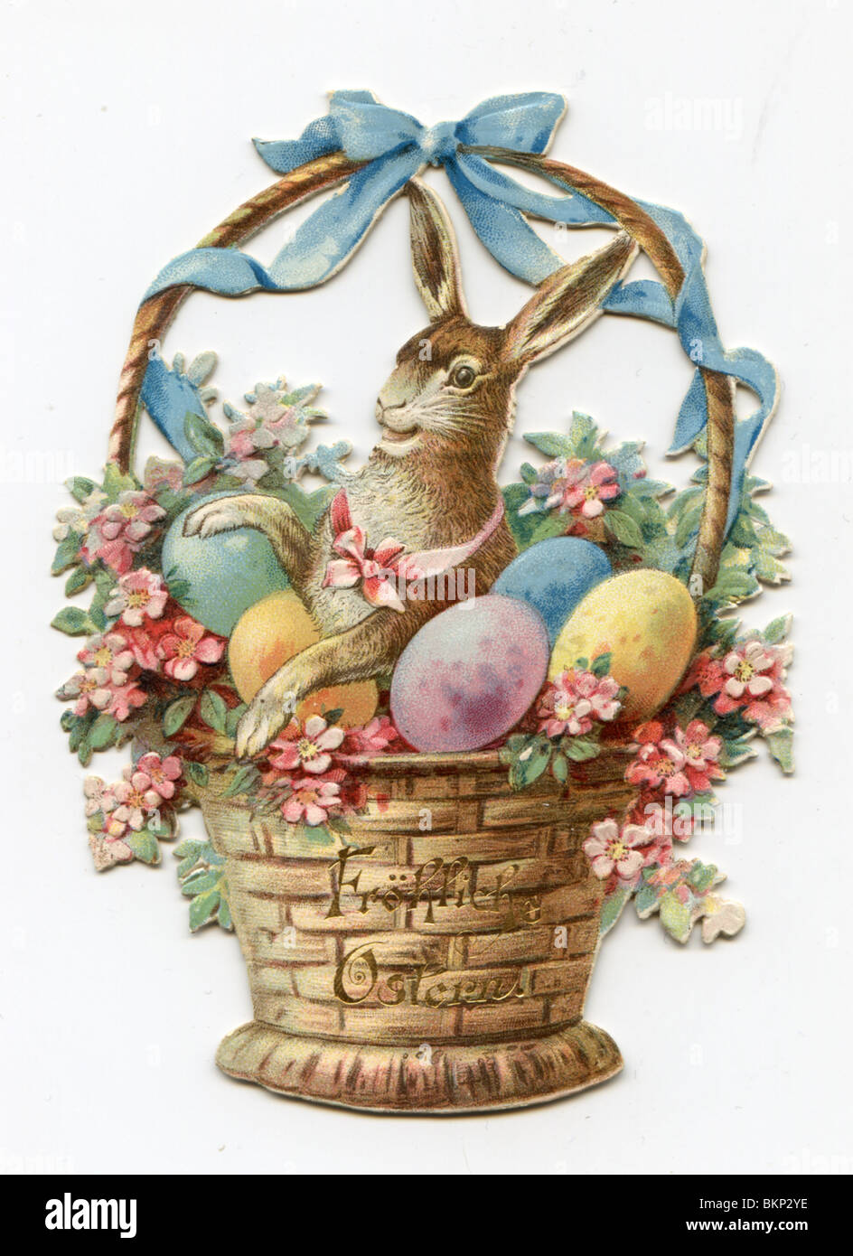 Drawing easter basket rabbits hi-res stock photography and images - Alamy