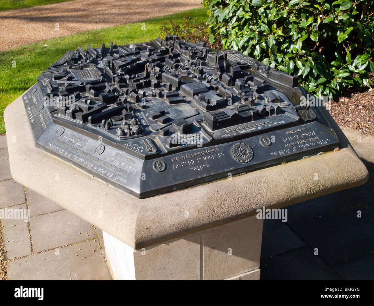 A 3D map of Newark Town Centre, Nottinghamshire England UK Stock Photo ...