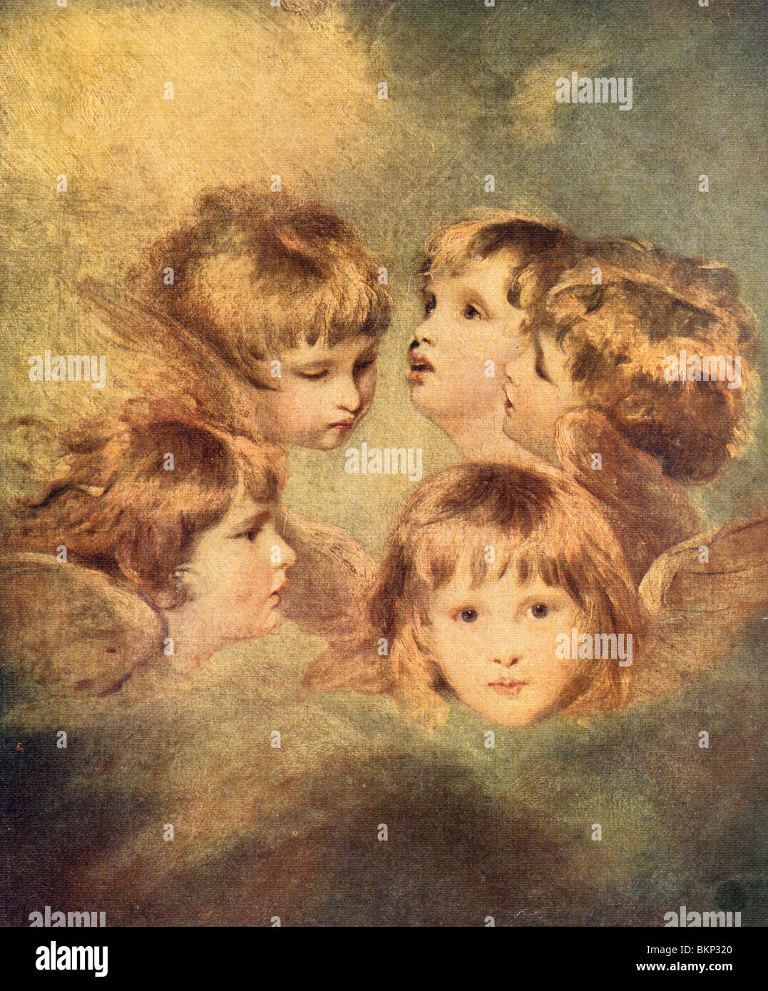 Cherubs illustration hi-res stock photography and images - Alamy