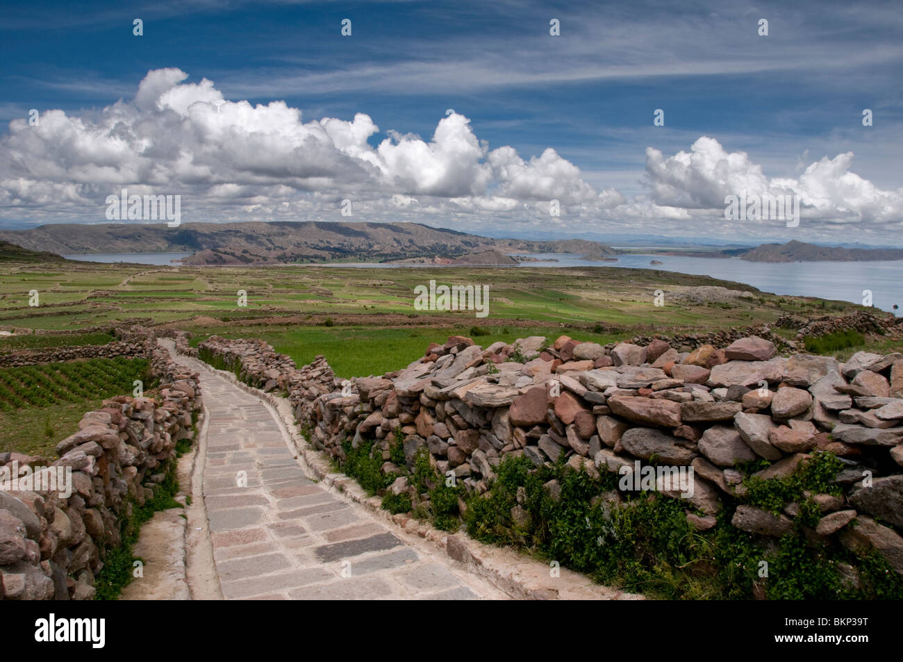 Amantani Island (Isla Amantani), Lake Titicaca, Peru Stock Photo - Alamy