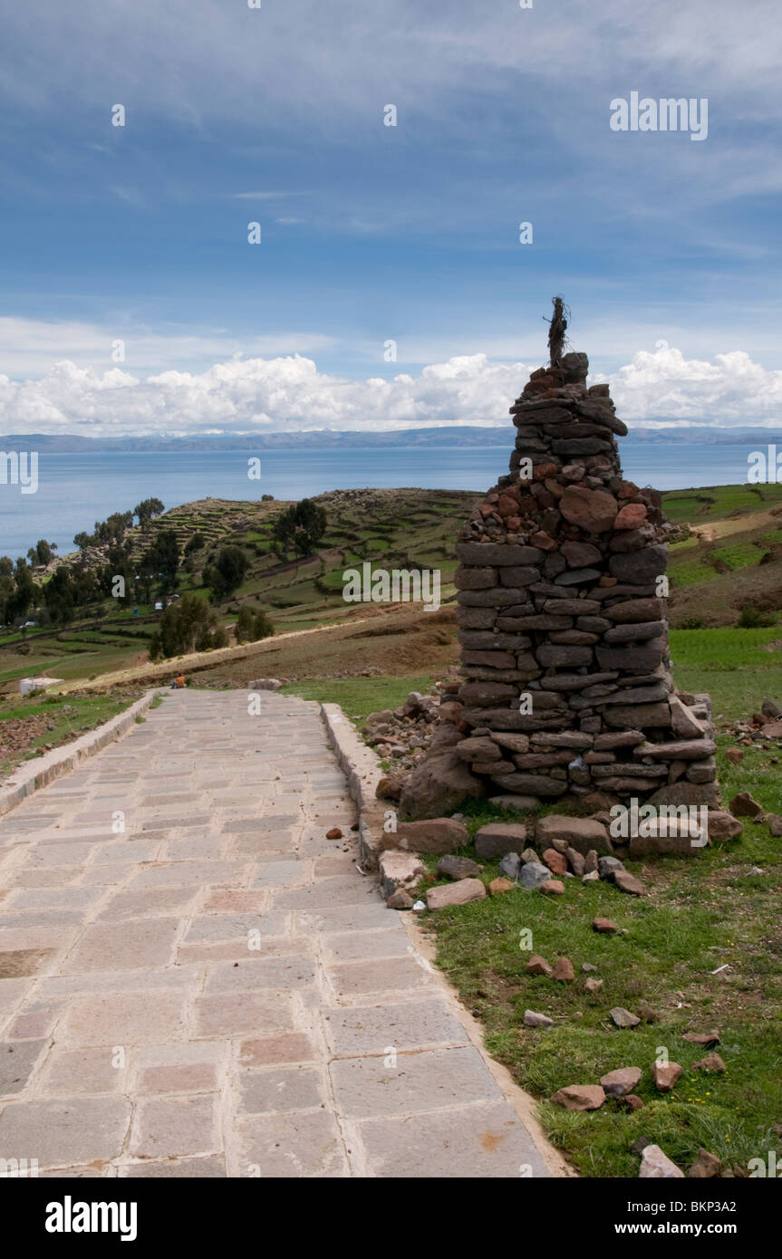 Amantani Island (Isla Amantani), Lake Titicaca, Peru Stock Photo - Alamy