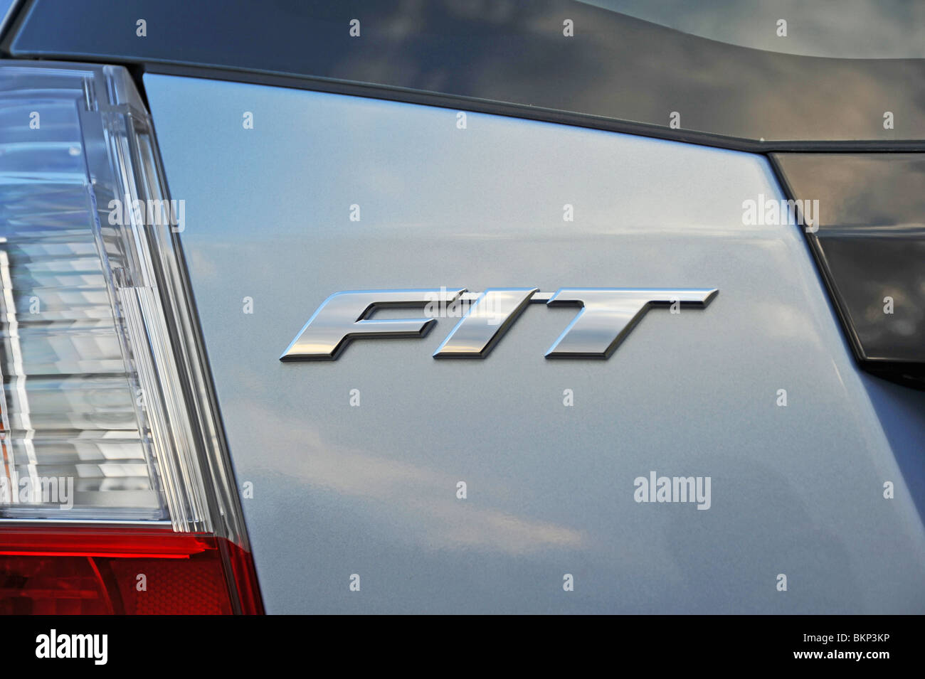 Honda FIT car auto automobile fragment rear part logo name plate Stock ...