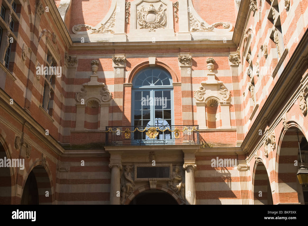 The Rear External View of The Capitol Building in Toulouse with Archway ...