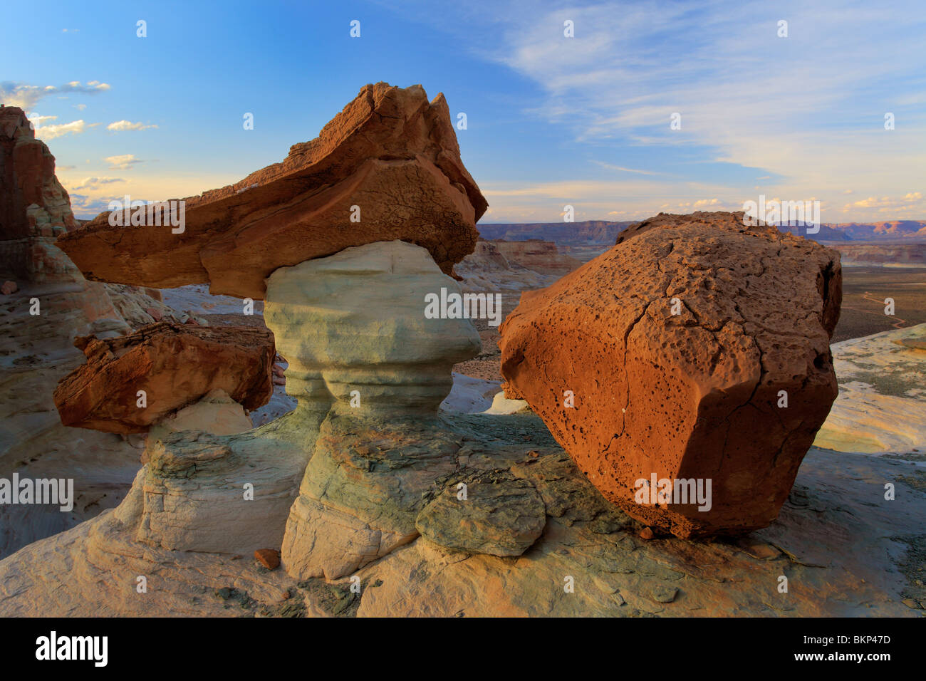 Sandstone hoodoos in the Glen Canyon National Recreation Area Stock ...