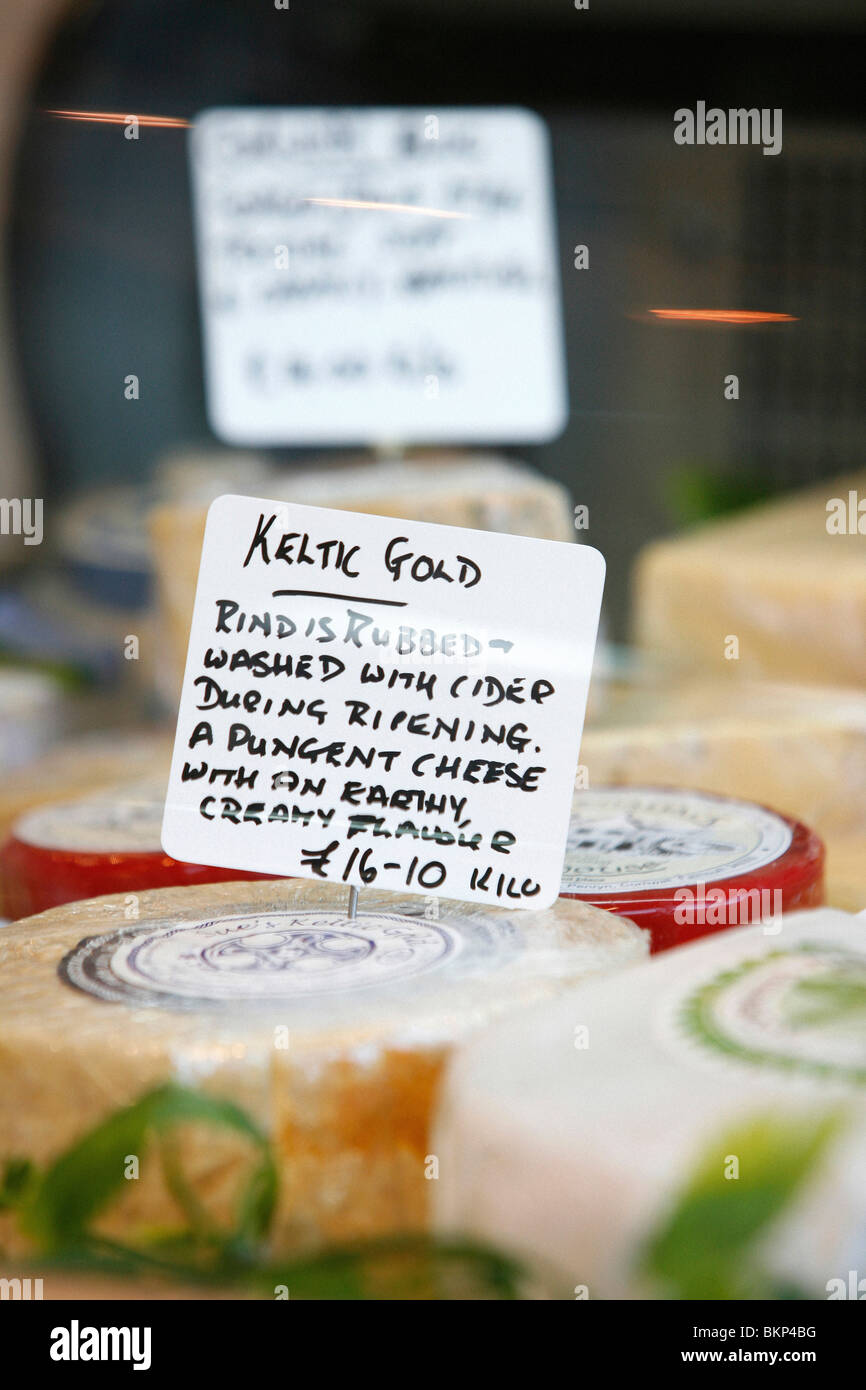 Local produce - Cornish cheeses Stock Photo - Alamy