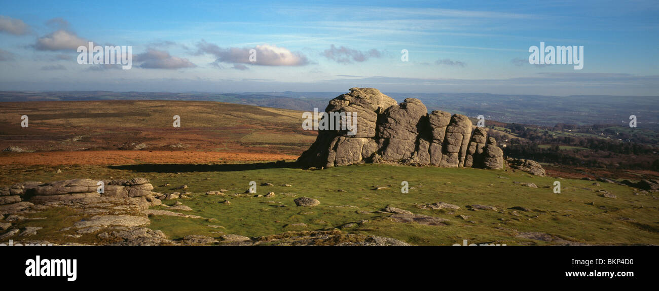 HAYTOR ROCKS Dartmoor National Park DARTMOOR DEVON ENGLAND UK Stock ...