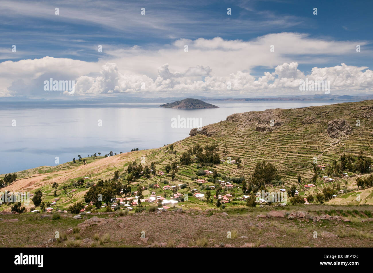 Amantani Island (Isla Amantani), Lake Titicaca, Peru Stock Photo - Alamy