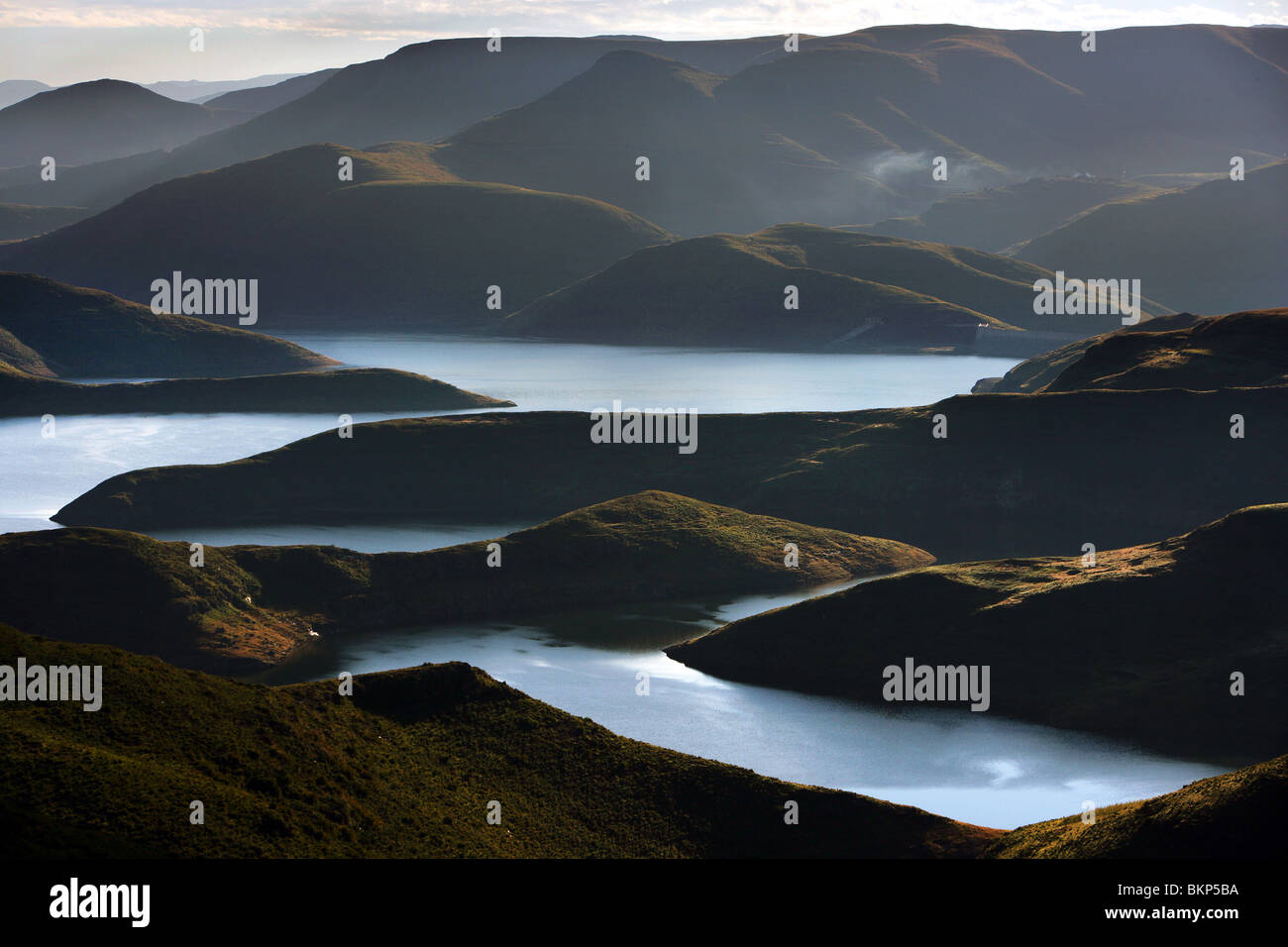 Mohale Dam Lake in the Lesotho highlands, LHWP Lesotho Highland Water ...