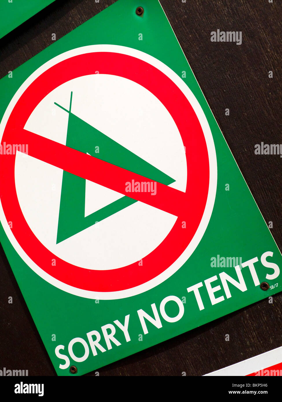 Sorry no tents hi-res stock photography and images - Alamy