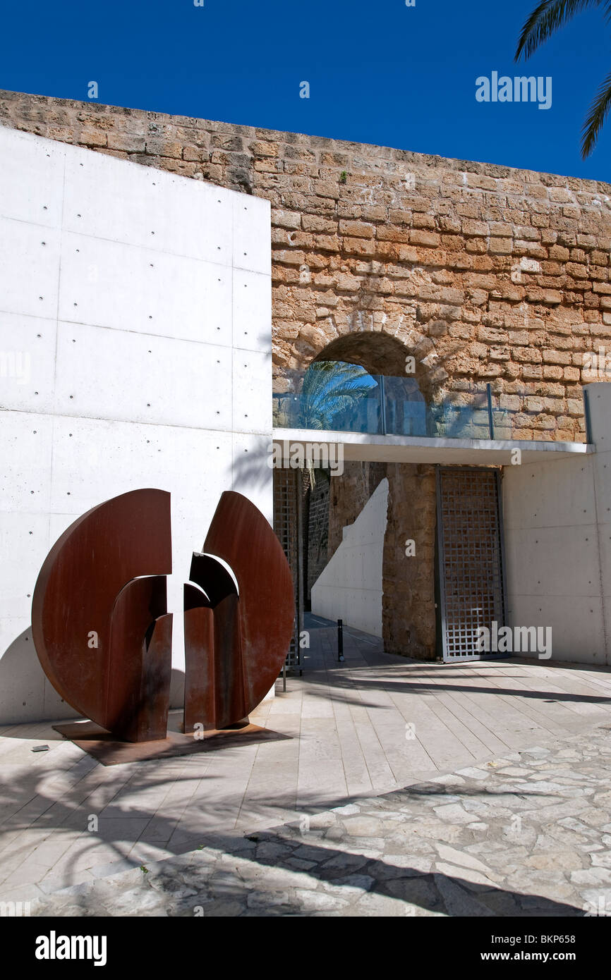 Iron sculpture. Es Baluard Museum of Modern and Contemporary Art. Porta ...