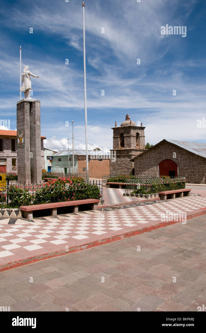 Amantani Island (Isla Amantani), Lake Titicaca, Peru Stock Photo - Alamy