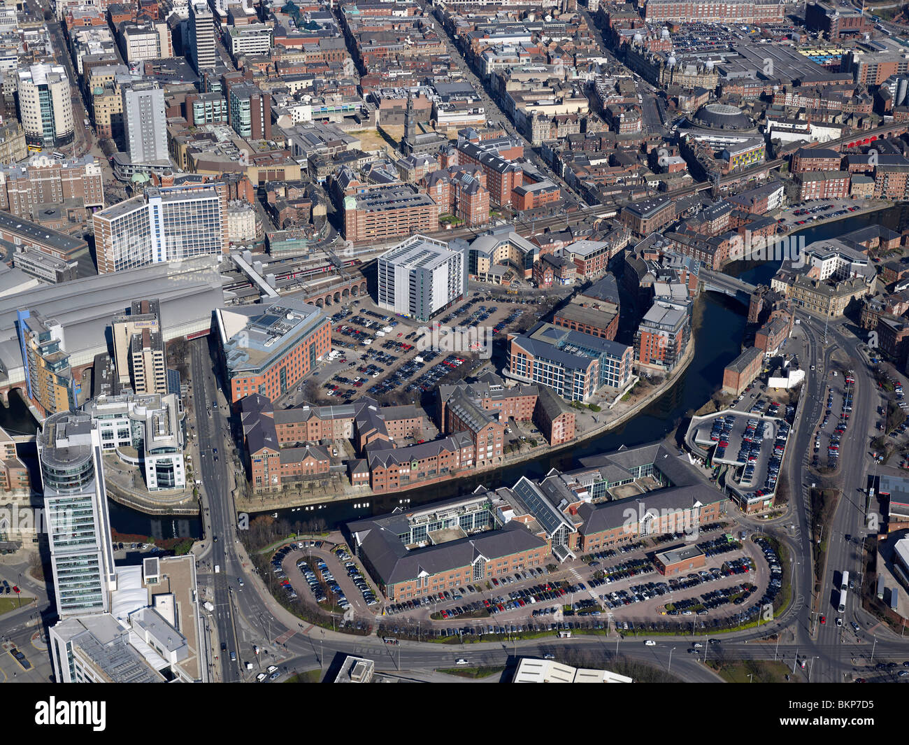 Leeds Riverside offices with ASDA HQ in the foreground, Leeds City ...