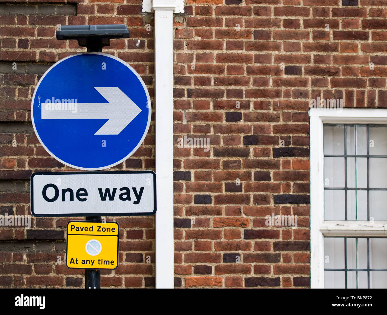 A One Way traffic sign Stock Photo - Alamy