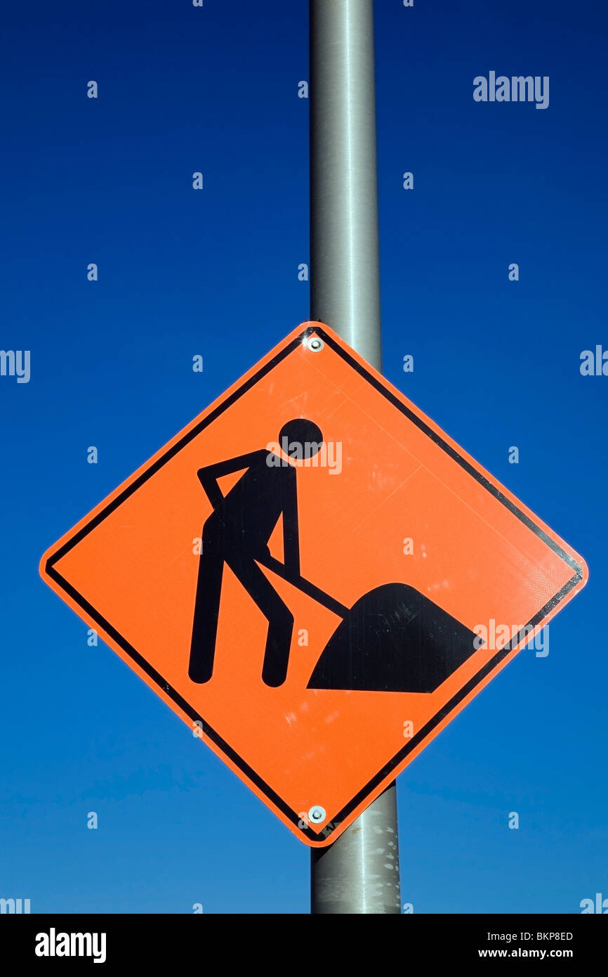 Construction Road Signs High Resolution Stock Photography and Images ...
