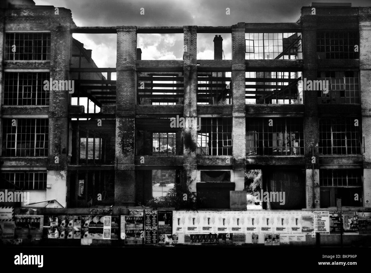 Burnt building london hi-res stock photography and images - Alamy