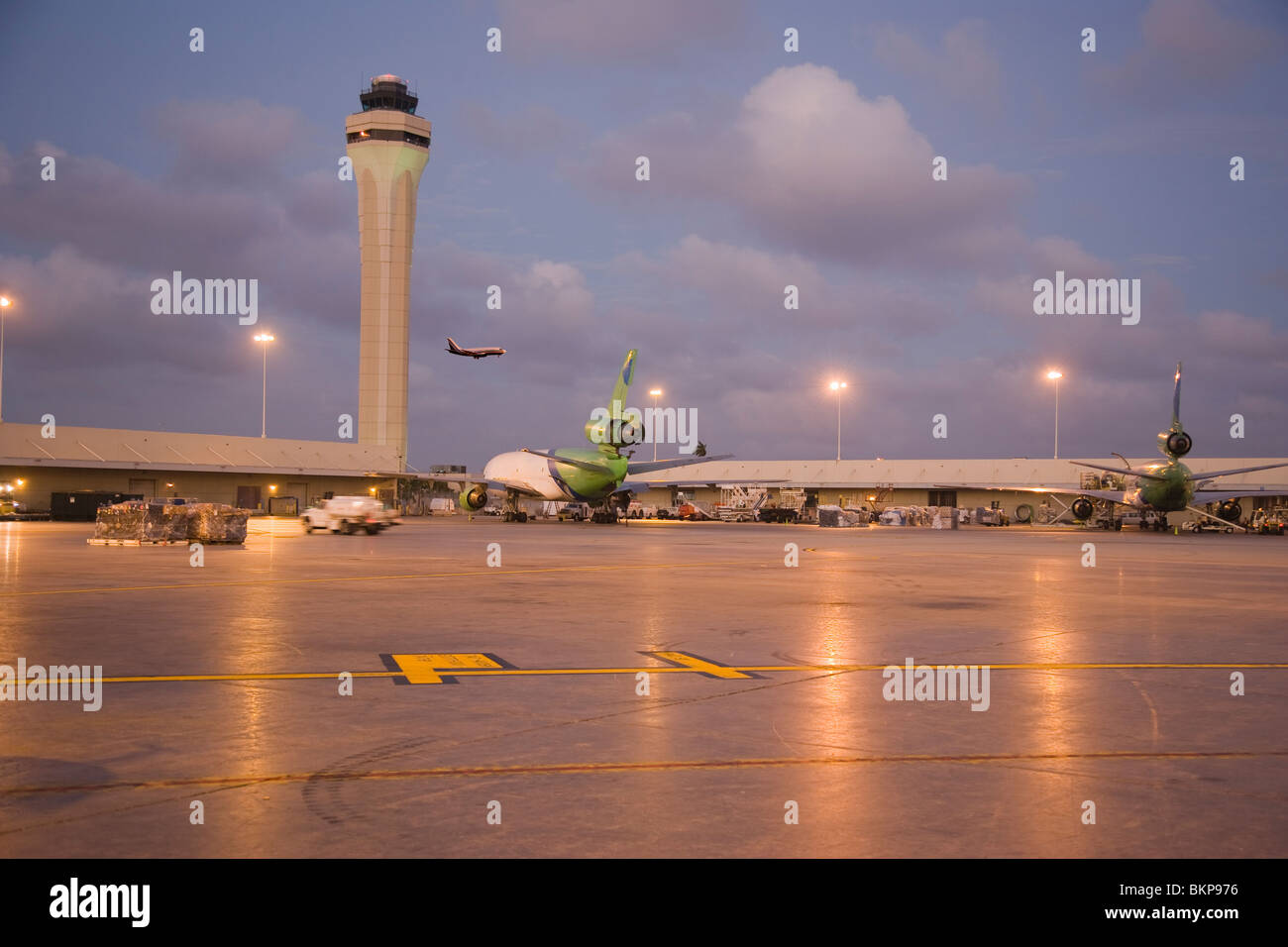 Miami airport tower hi-res stock photography and images - Alamy