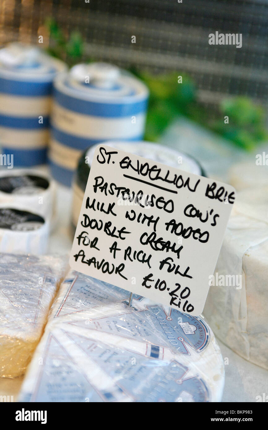 Local produce - Cornish cheeses Stock Photo - Alamy