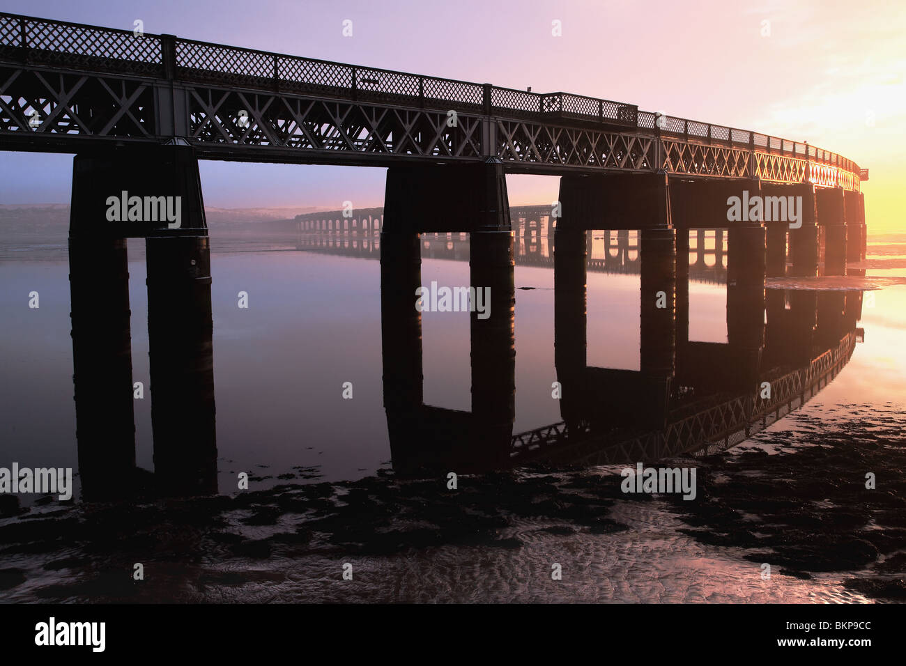 tay railway bridge Stock Photo - Alamy