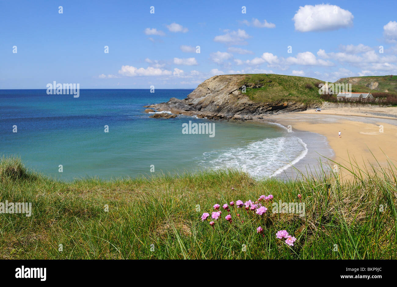 gunwalloe church cove near helston in cornwall, uk Stock Photo - Alamy