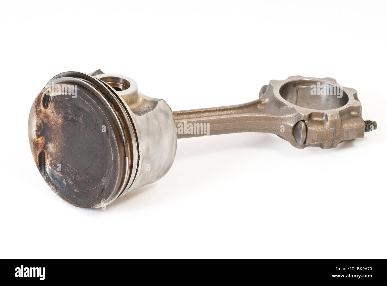 Worn Piston From a Mitsubishi Evo Stock Photo - Alamy