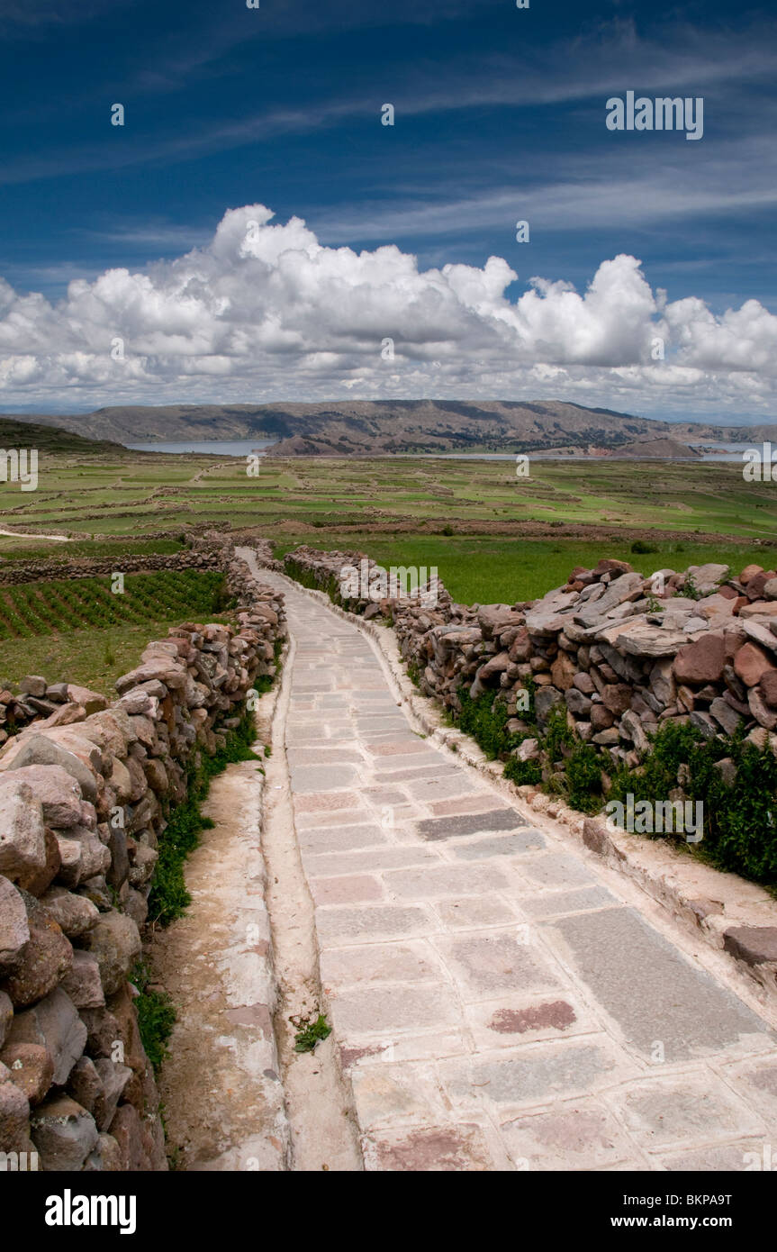 Amantani Island (Isla Amantani), Lake Titicaca, Peru Stock Photo - Alamy