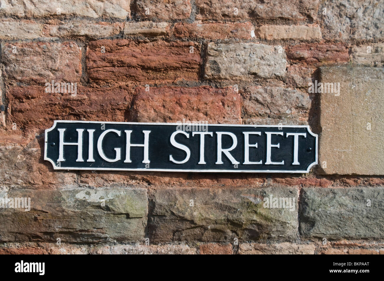 High Street Sign Stock Photo - Alamy