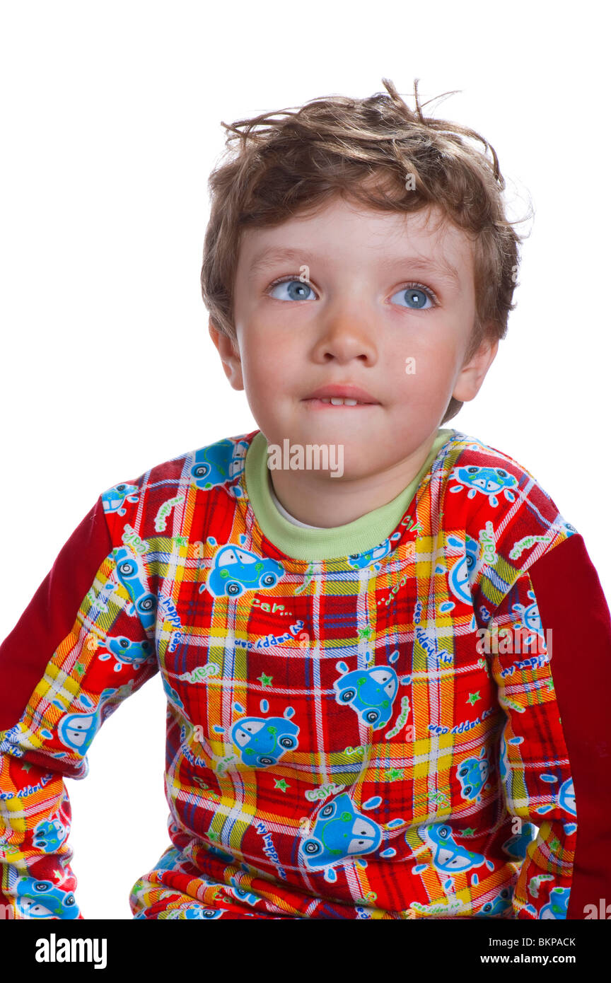 happines boy isolated on white background Stock Photo - Alamy