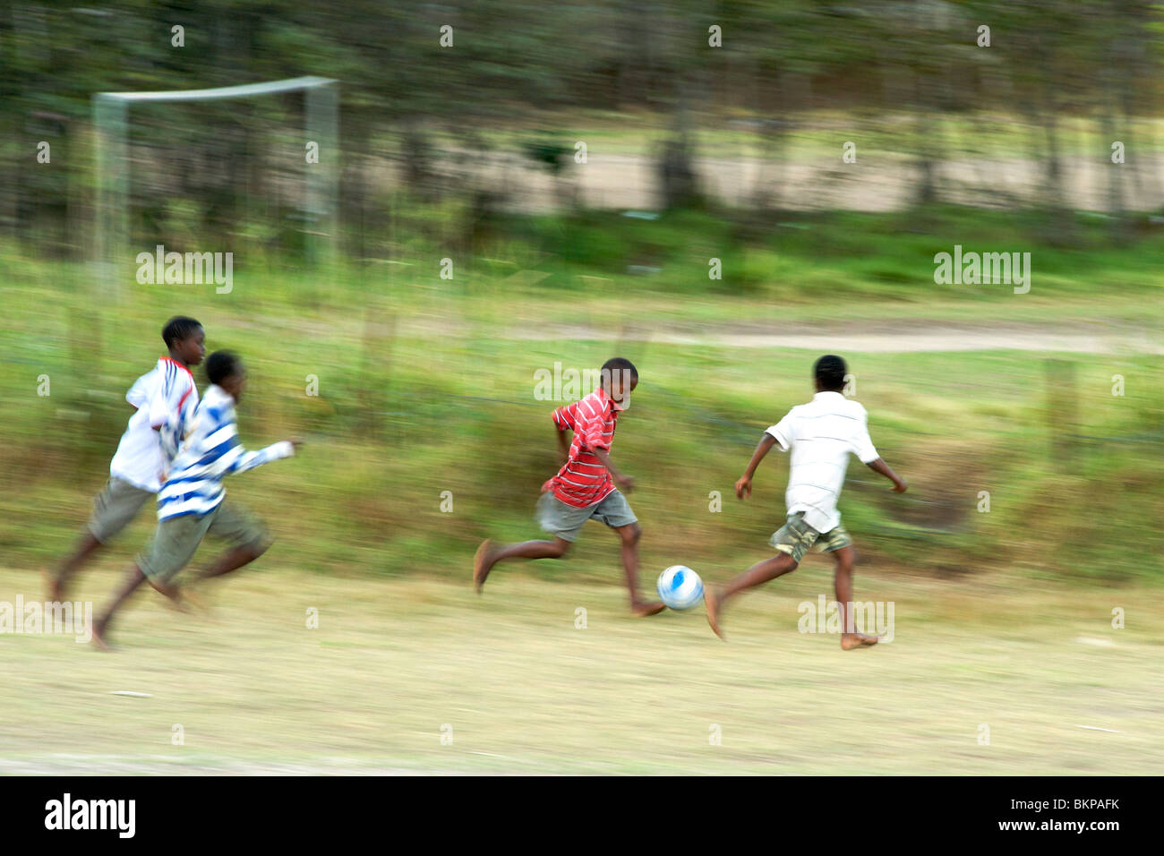 Barefoot running african africa hi-res stock photography and images - Alamy