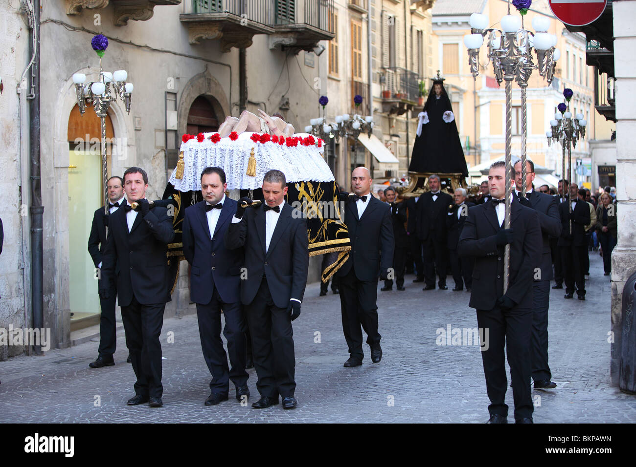 Part of the Good Friday Processions in Sulmona, Abruzzo, Italy Stock ...