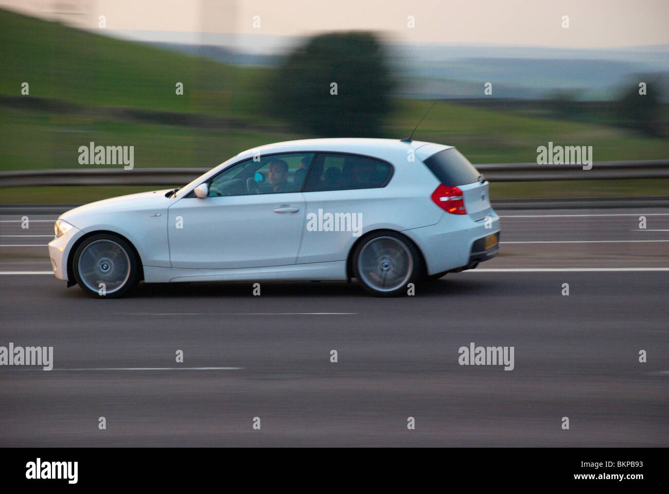 BMW on the M62 Stock Photo - Alamy