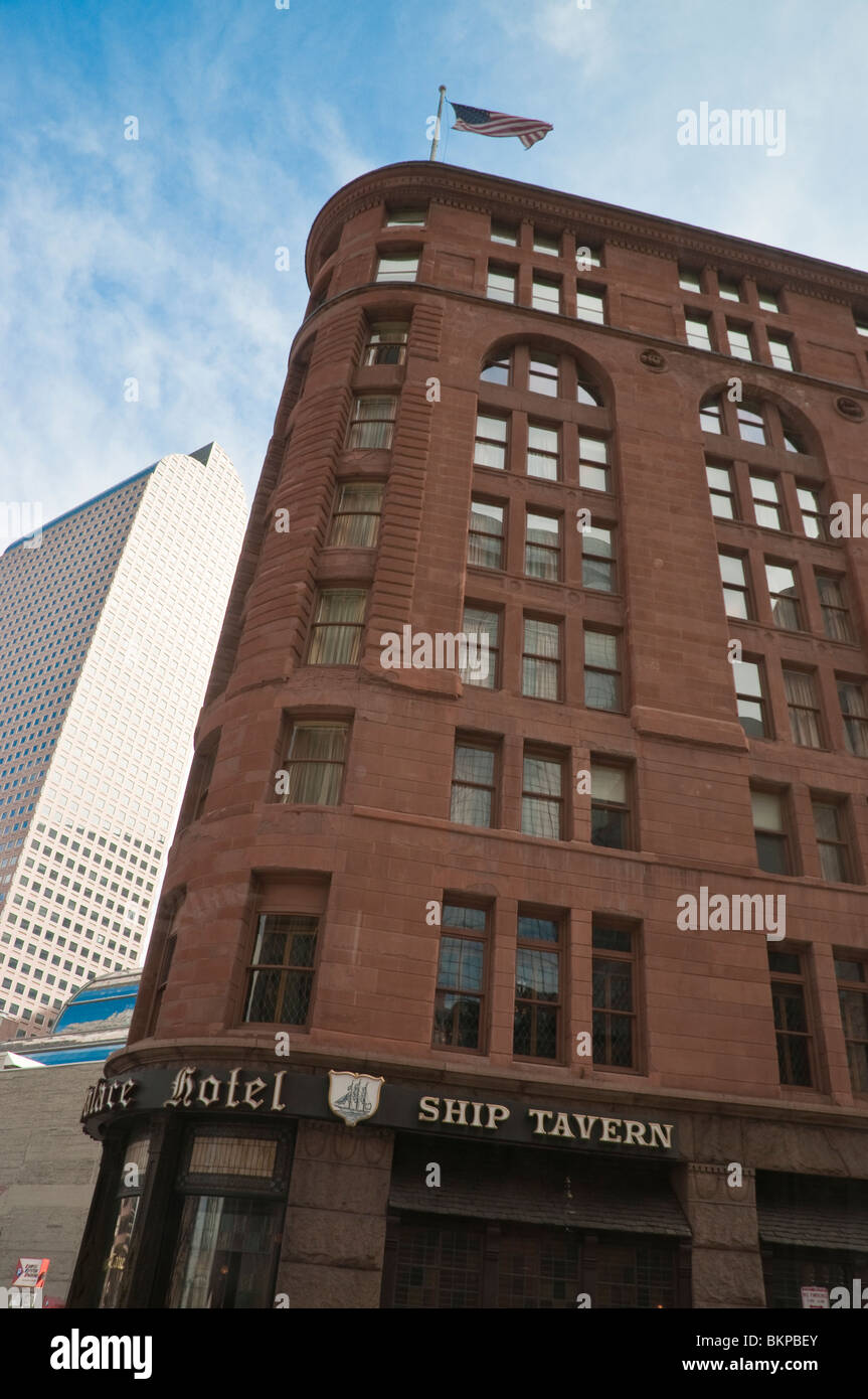 Denver Brown Palace Hotel and Wells Fargo building Stock Photo - Alamy