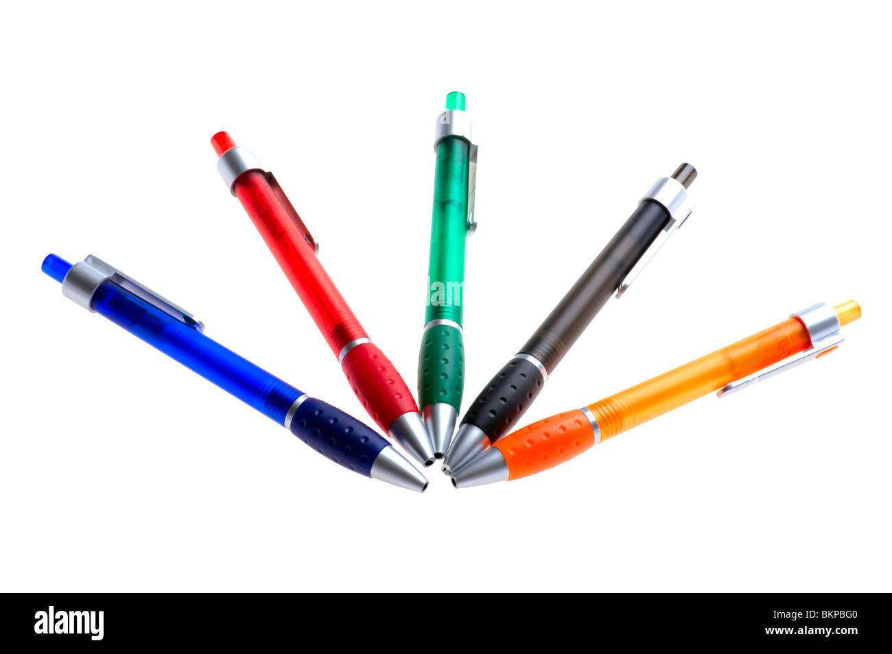 object on white - Colored pen close up Stock Photo - Alamy