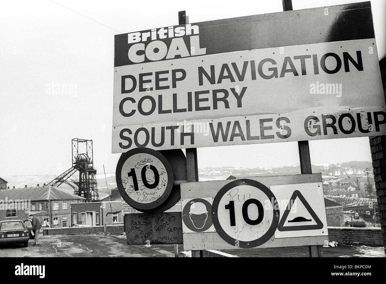 Deep Navigation Colliery Treharris Mid Glamorgan South Wales UK Stock ...