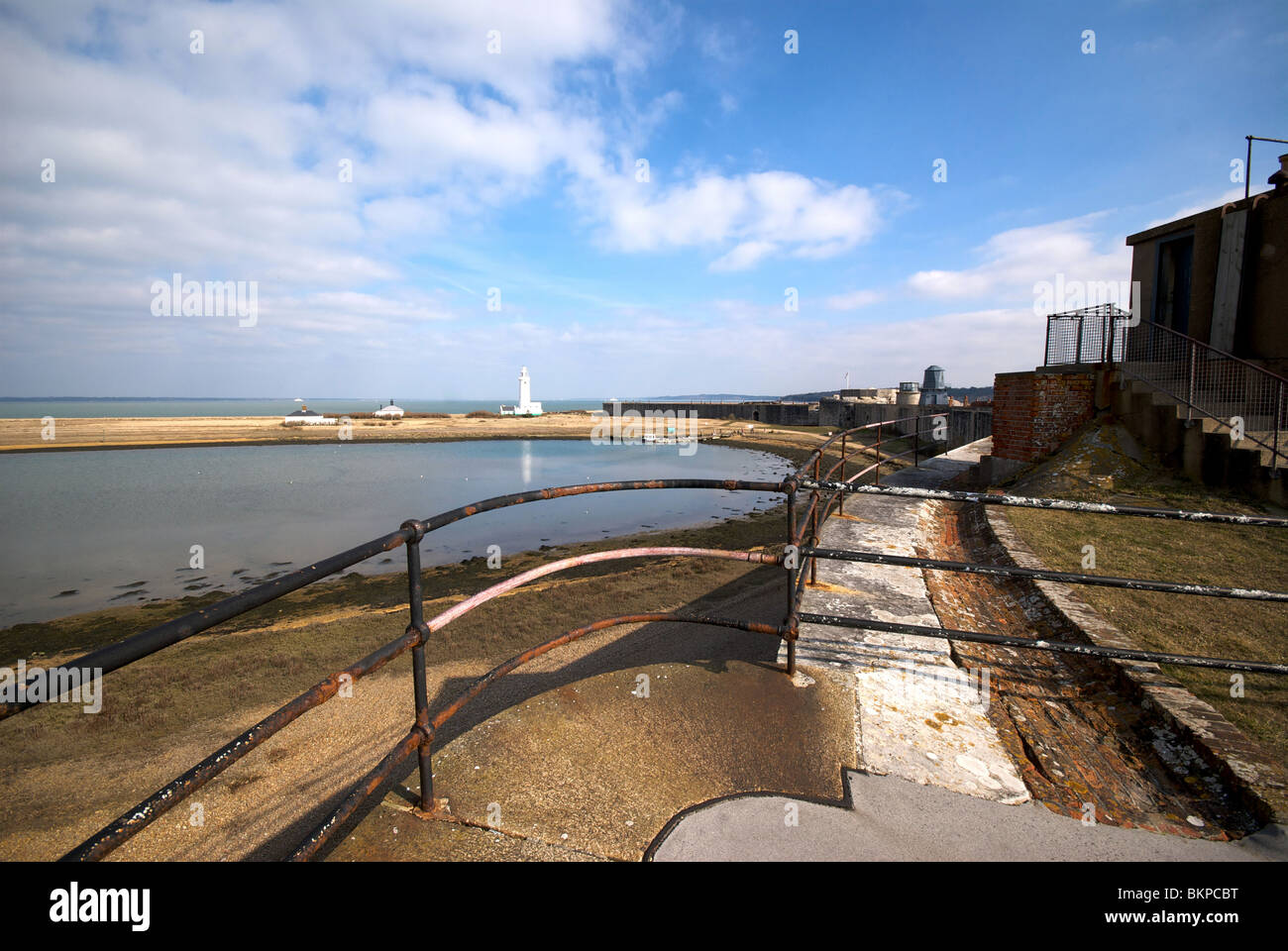 Hurst Castle Hampshire UK National Trust Lighthouse Stock Photo - Alamy