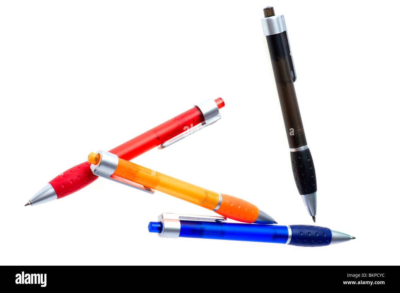 object on white - Colored pen close up Stock Photo - Alamy